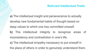 Critical thinking slide deck | PPTX