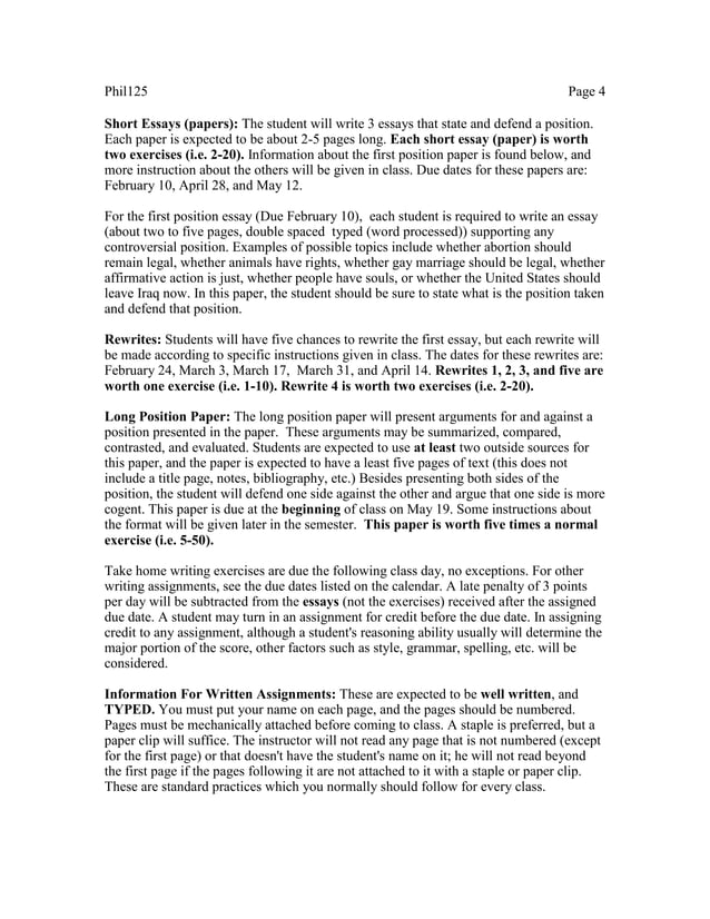 Critical Thinking syllabus | PDF