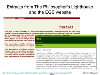 Critical Thinking Unit 1 Question A2 Plato Slide Share | PPT