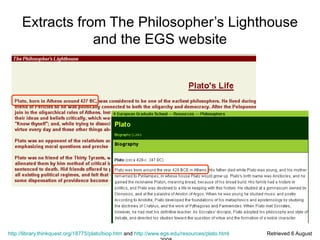 Critical Thinking Unit 1 Question A2 Plato Slide Share | PPT