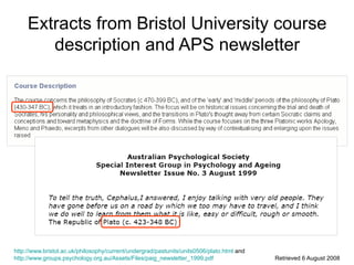 Critical Thinking Unit 1 Question A2 Plato Slide Share | PPT