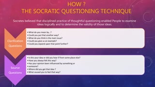 Critical thinking & Its history | PPTX