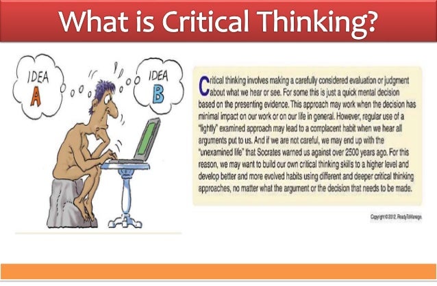 Critical thinking vs. creative thinking
