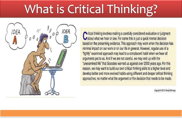 Critical thinking vs. creative thinking | PPTX