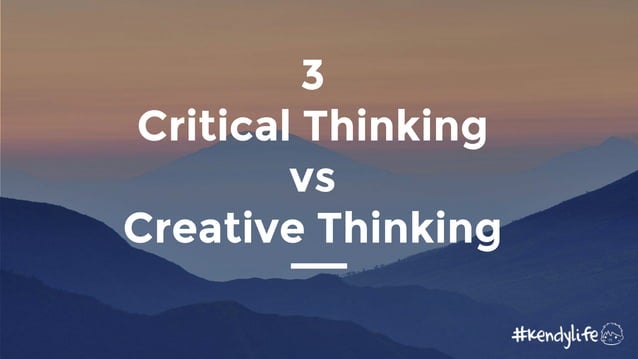 Youth in Critical thinking vs creative thinking | PPTX