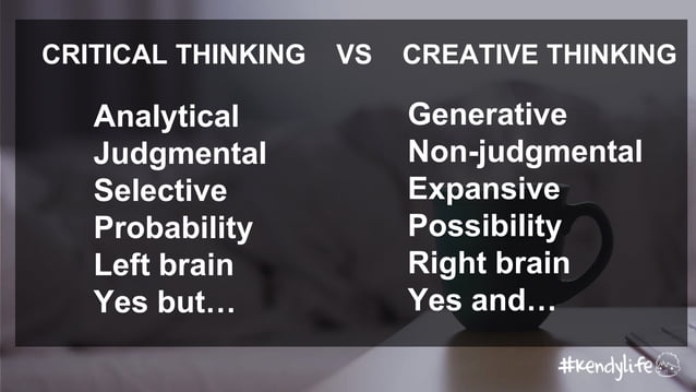 Youth in Critical thinking vs creative thinking | PPTX