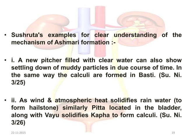 Critical view on nidhana panchaka in understanding of mutra ashmari ...