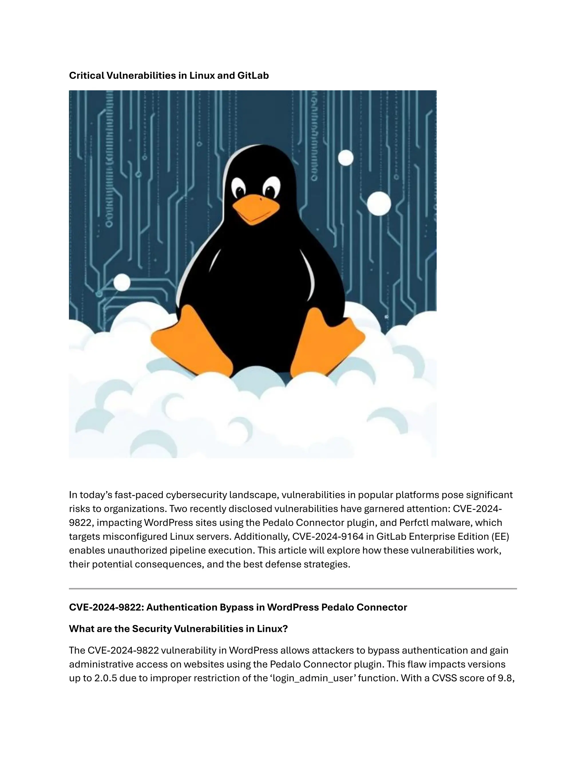 Critical Vulnerabilities In Linux And Gitlabpdf