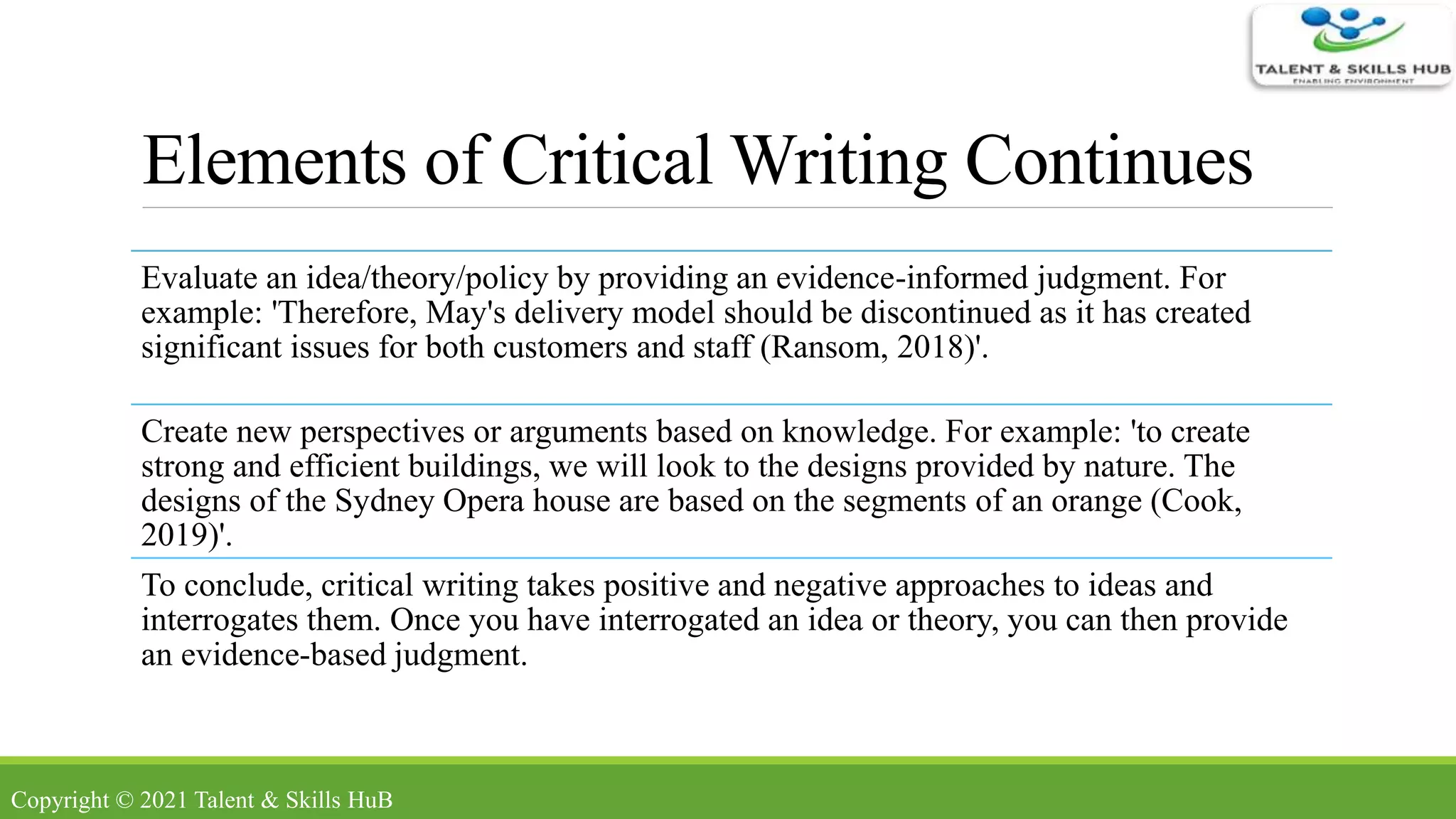 Understanding Critical Writing | PPTX