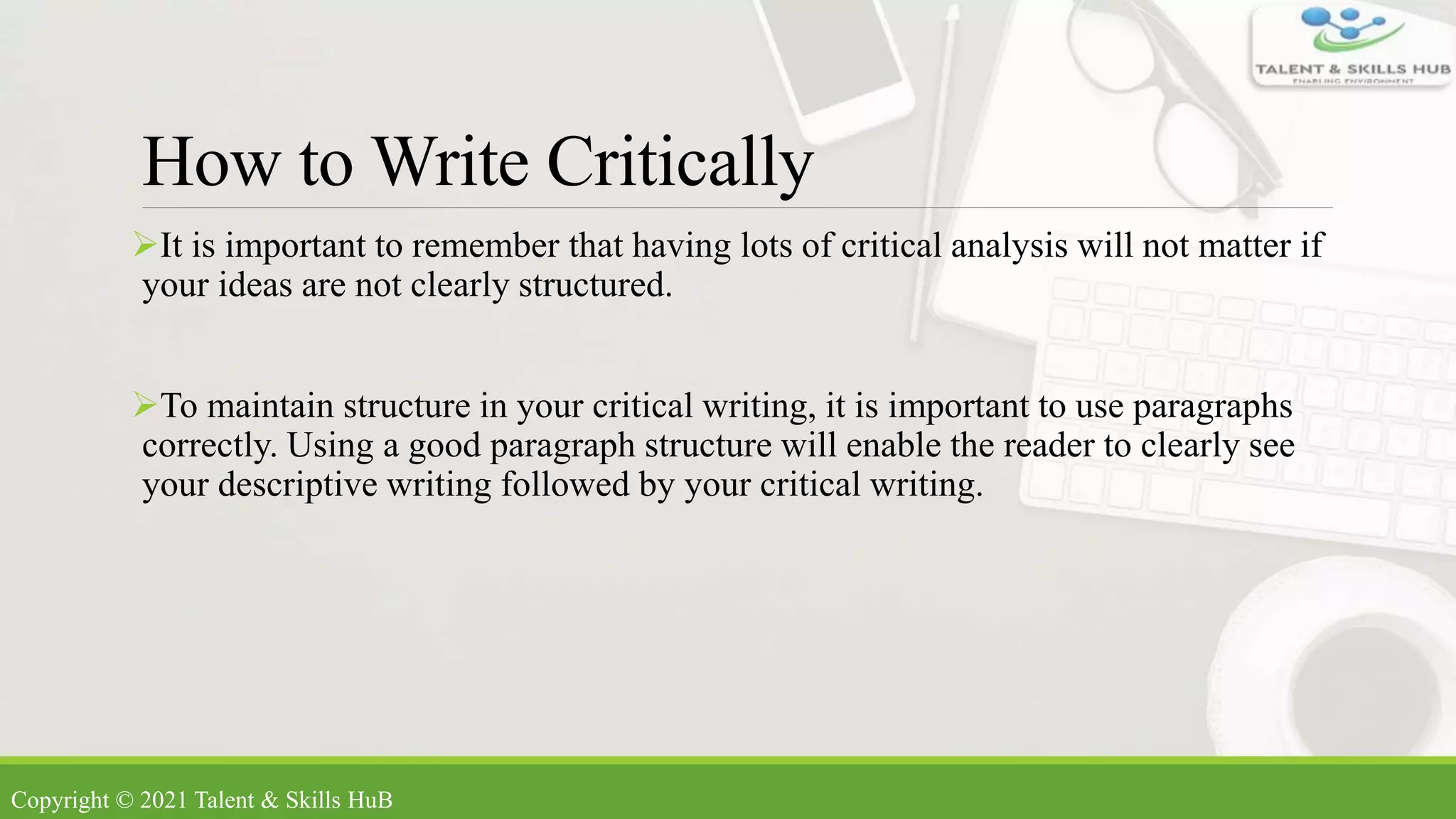 Understanding Critical Writing | PPTX