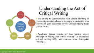 Understanding Critical Writing | PPTX