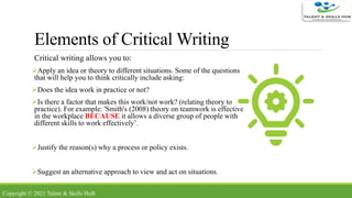 Understanding Critical Writing | PPTX