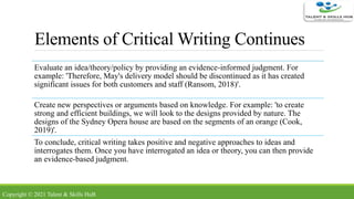 Understanding Critical Writing | PPTX