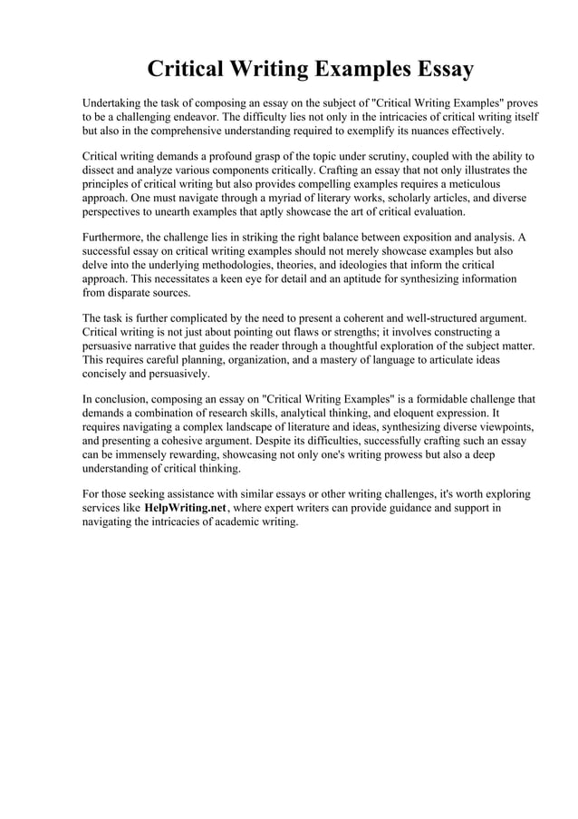 Critical Writing Examples Essay.pdf