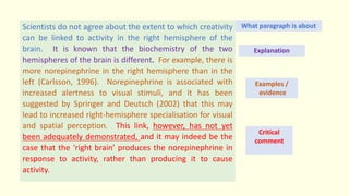 Critical writing lesson | PPTX