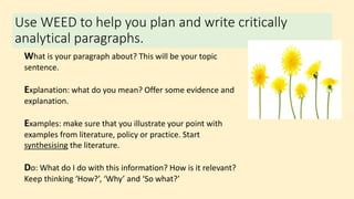 Critical writing level 7 march | PPTX