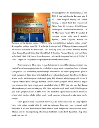 Critic Article - SEKOLAH DALAM HOSPITAL (SDH) | DOCX