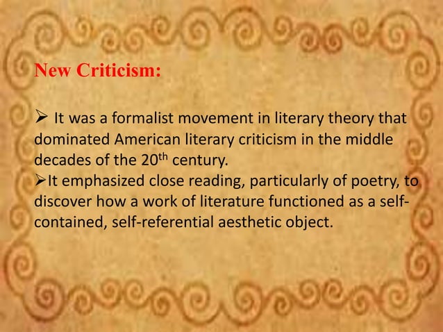 Criticism............................. | PPT