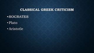 Criticism | PPT