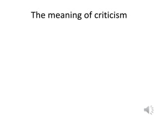 تانيه criticism.pptx