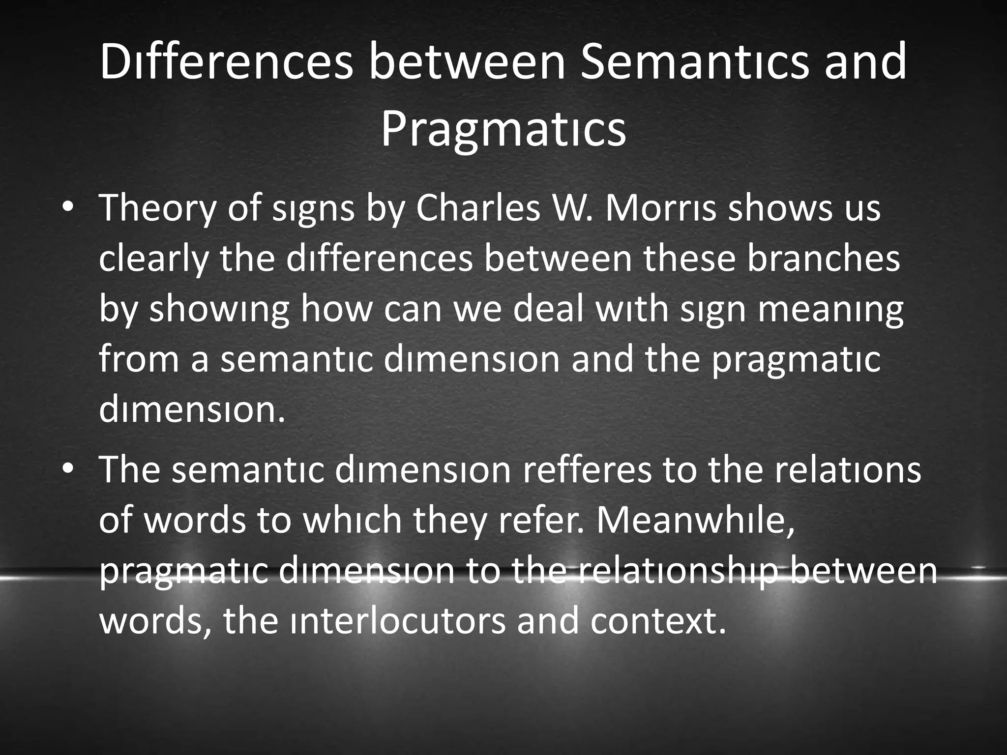 semantics and pragmatics (1) | PPTX