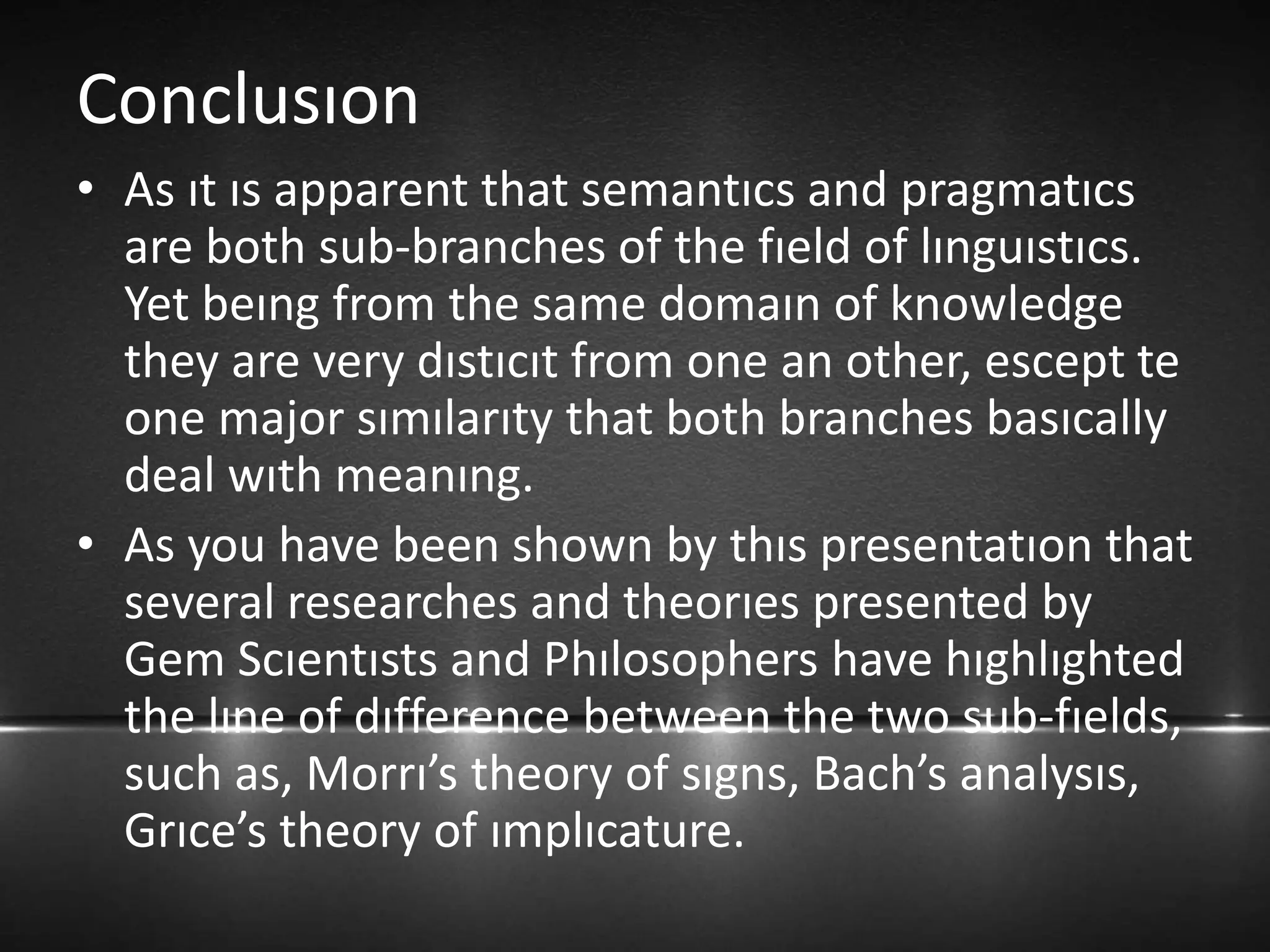 semantics and pragmatics (1) | PPTX