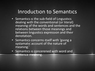 semantics and pragmatics (1) | PPTX