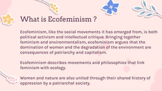 'Ecofeminism' as a Contemporary Literary Theory | PPTX