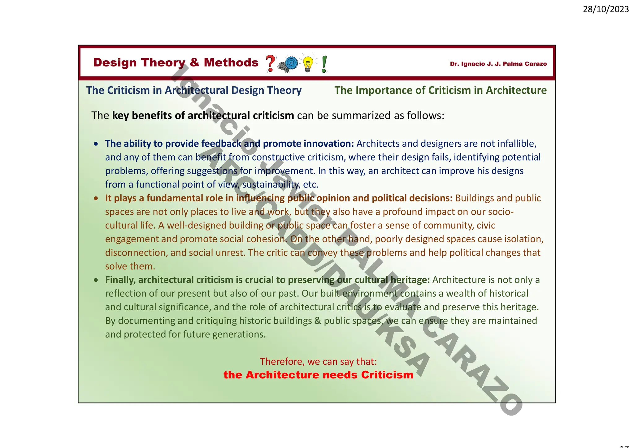 Criticism in Architecture.pdf | Design | Fine Art