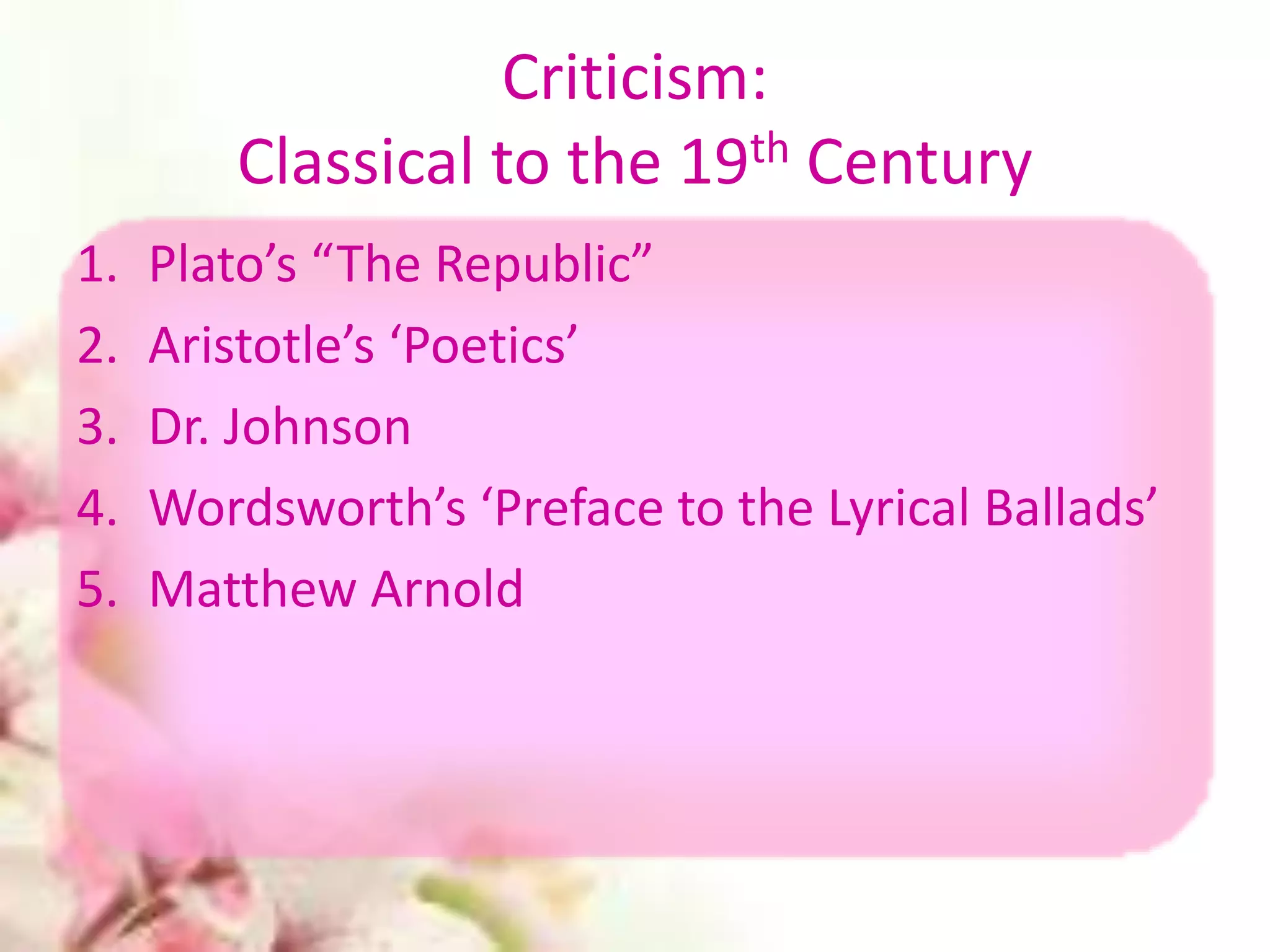 Criticism | PPT