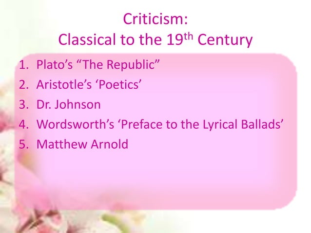 Criticism | PPT