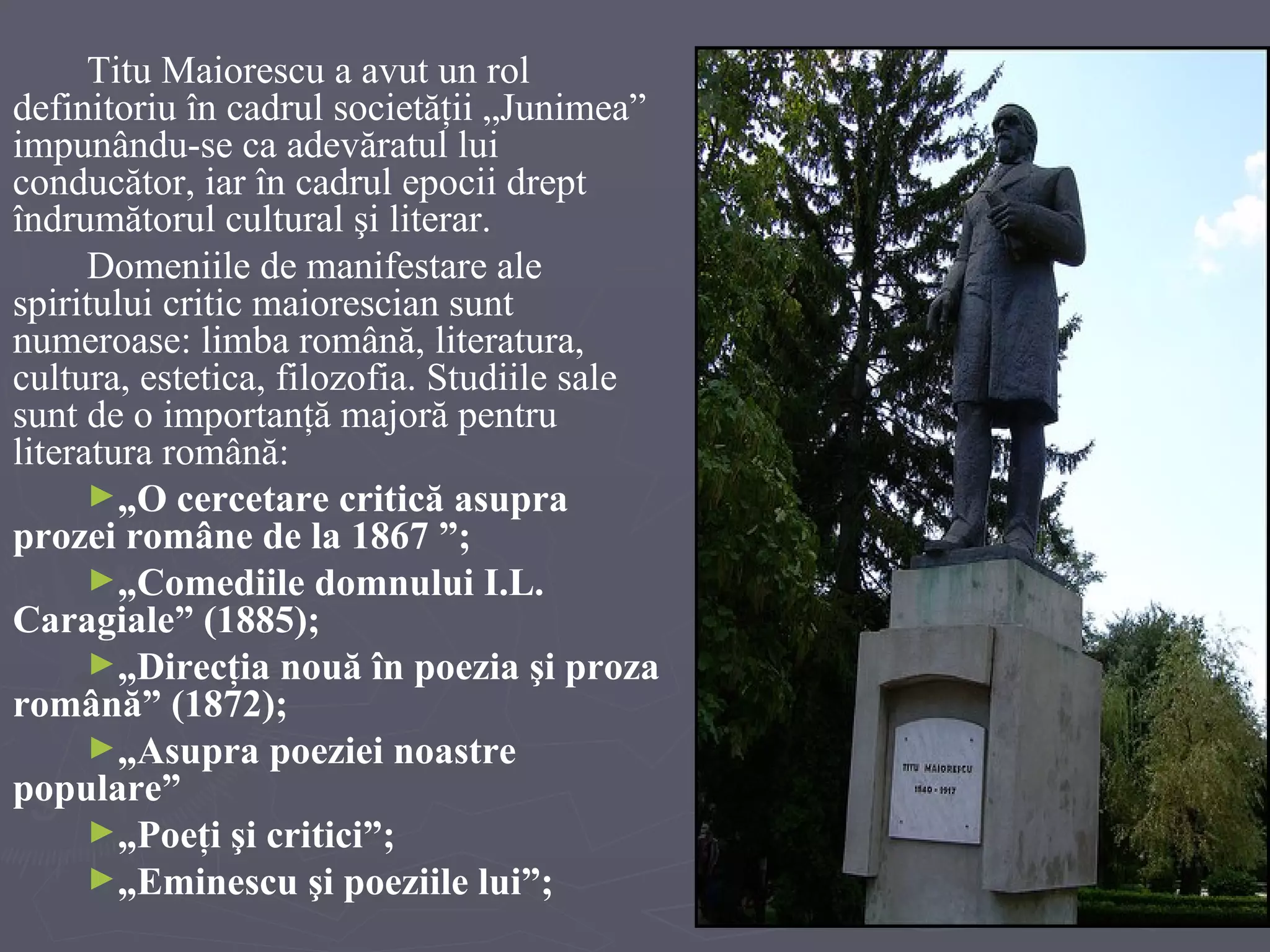 Criticismul Junimist | PPT