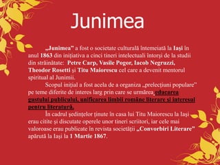 Criticismul junimist | PPTX