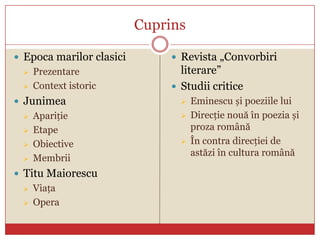 Criticismul junimist | PPTX