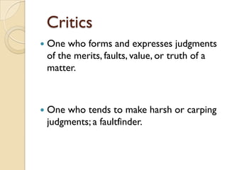 Critics(1) | PDF