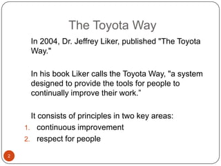 Book Review: The Toyota Way by Harish Verma | PPTX