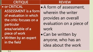 Critique and Review PPT.pptx