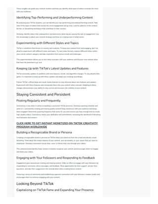 How To Go Viral On TikTok Fast In 2024 | PDF | Social Networking | Internet