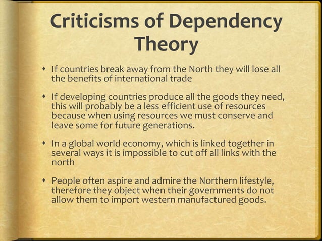 Critique of Dependency Theory | PPTX