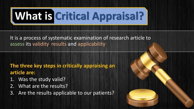 Critical Appraisal of systematic review and meta analysis articles | PDF