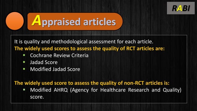 Critical Appraisal of systematic review and meta analysis articles | PDF