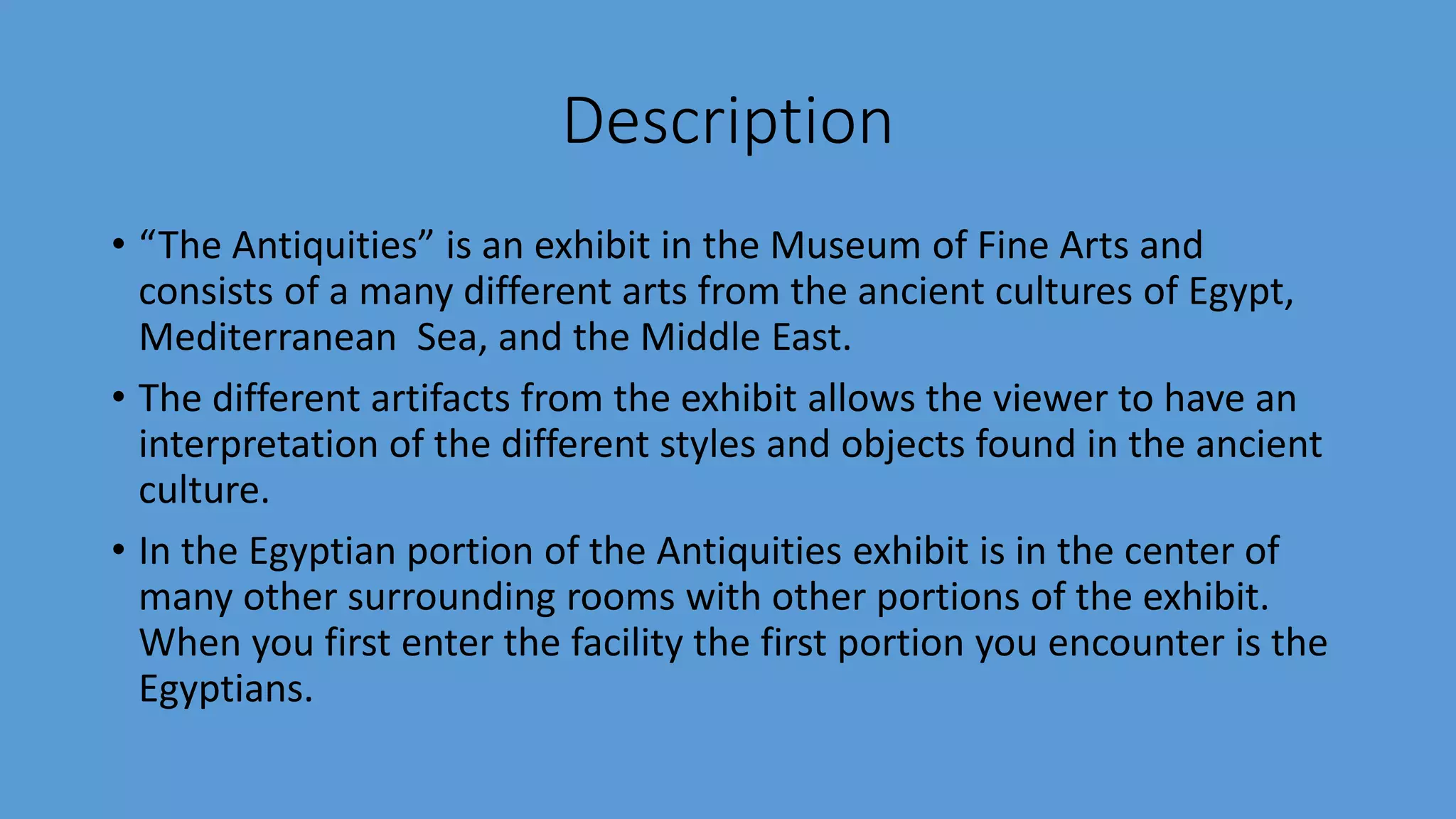 Critique of the museum of fine arts huma 1301 | PPTX