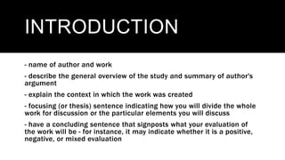 Critique Paper Example Power Point by GD | PPTX