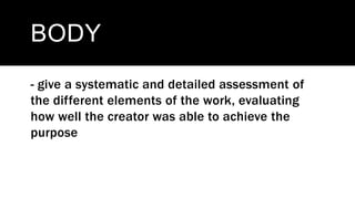 Critique Paper Example Power Point by GD | PPTX
