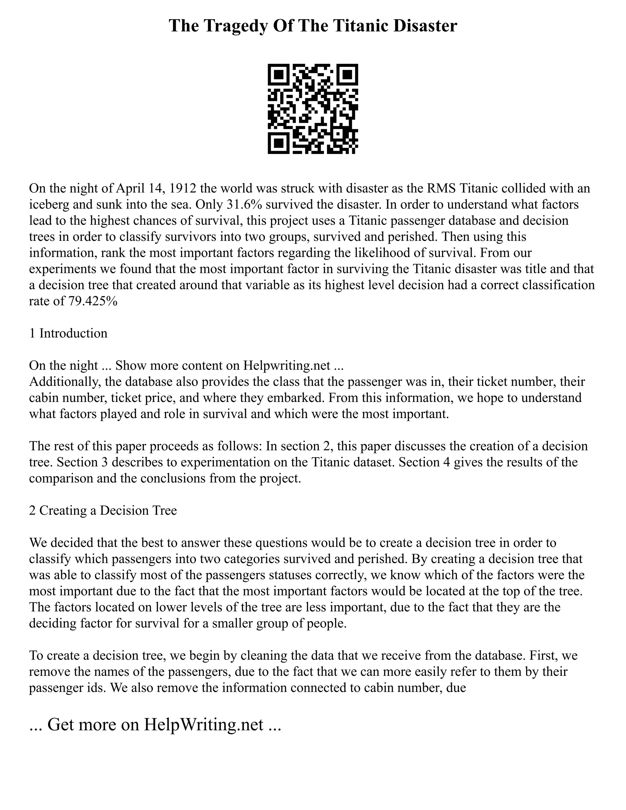 Critique Paper Example Documentary 024 Movie | PDF