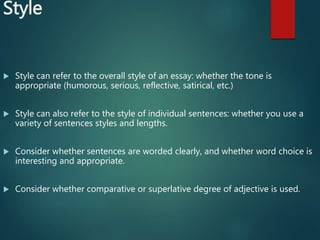 Critique writing article | PPTX