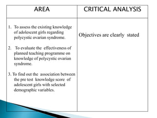 Critique analysis presentation | PPTX