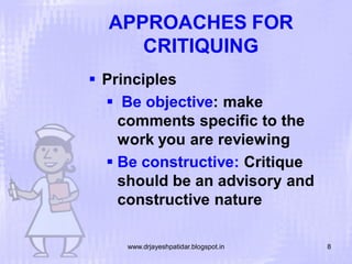 Critiquing research | PDF