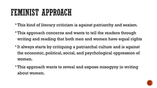 Critiquing a Literary Selection Based on Feminist,.pptx