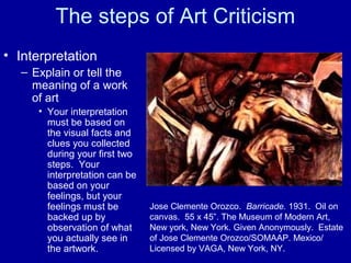 Critiquing art. 1997 2003 | PPT